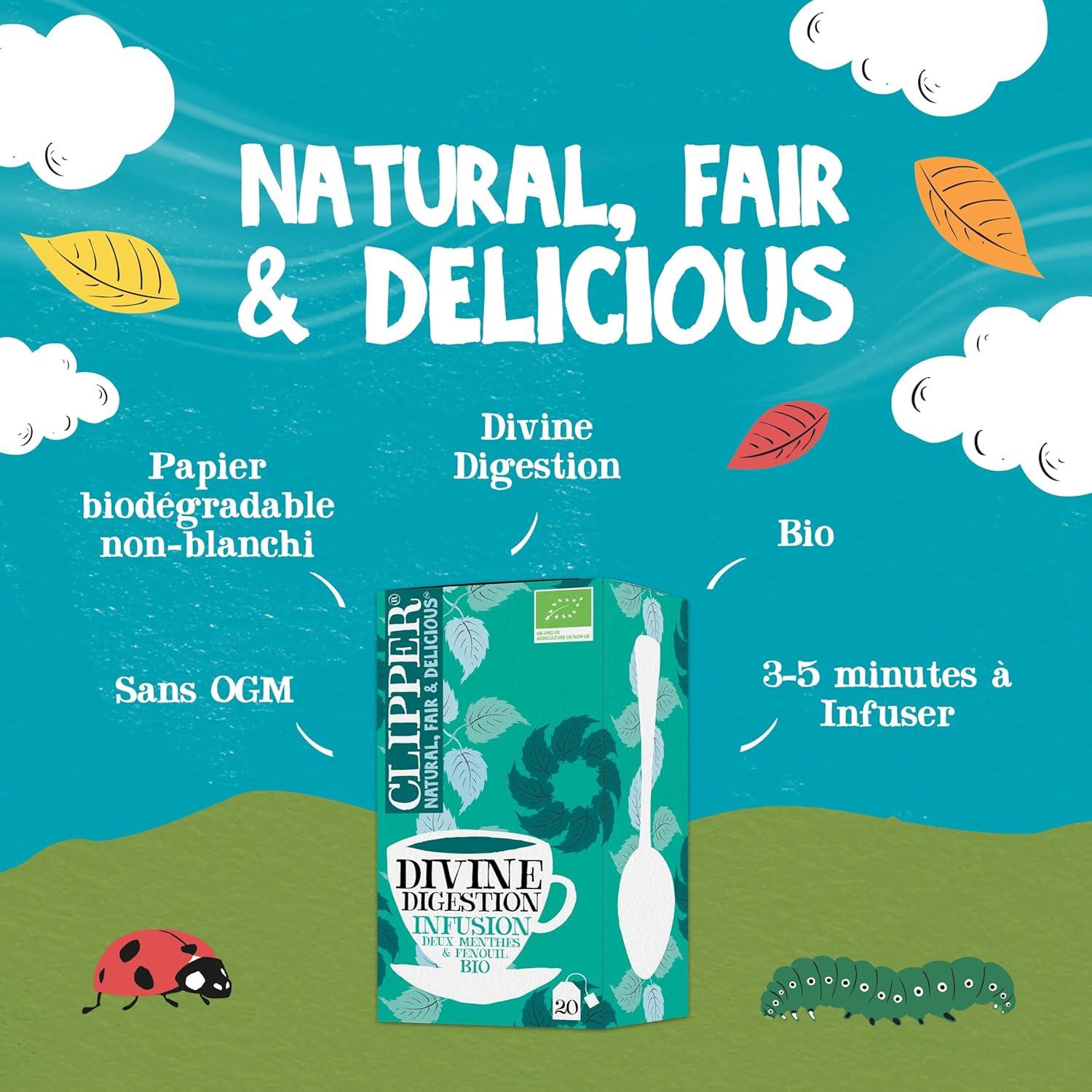 CLIPPER - Organic Infusion - Divine Digestion - Two Mints and Fennel ...