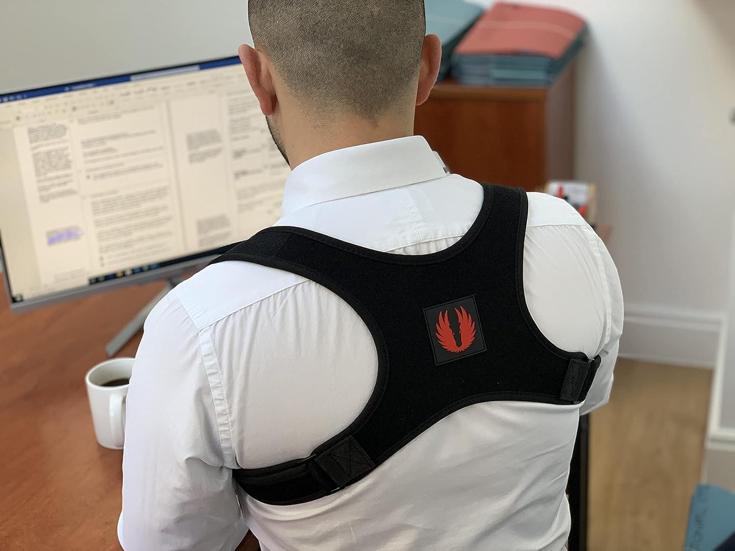 TULPAR Posture Corrector for Women and Men - Adjustable Upper Back ...