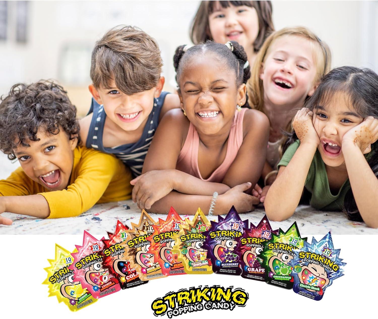 Striking Popping Candy Lemon Coke Flavour 15g (Pack of 4) | Buy Now ...