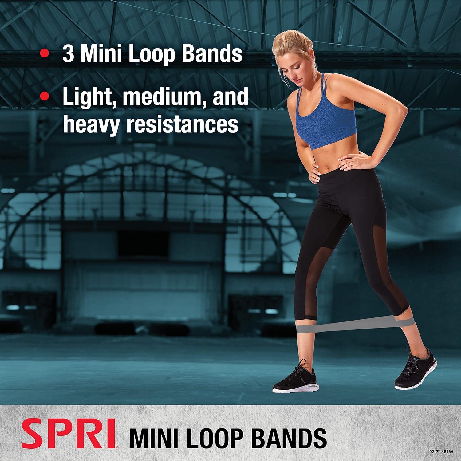 SPRI Mini Loop Bands 3-Pack | Resistance Band Set for Flexibility ...