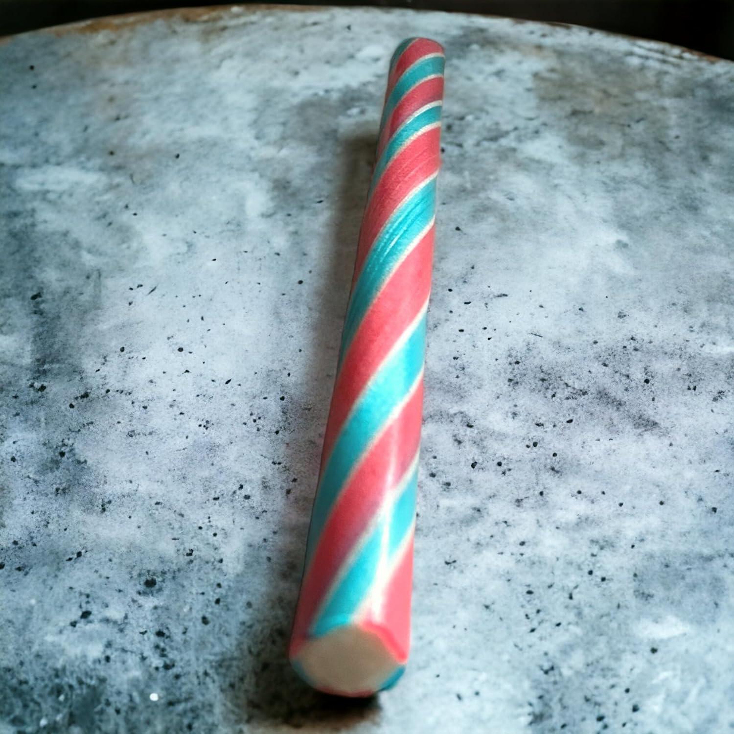 50 X Bubble Gum Rock Sticks Handmade Traditional Rainbow Classic Sweets ...