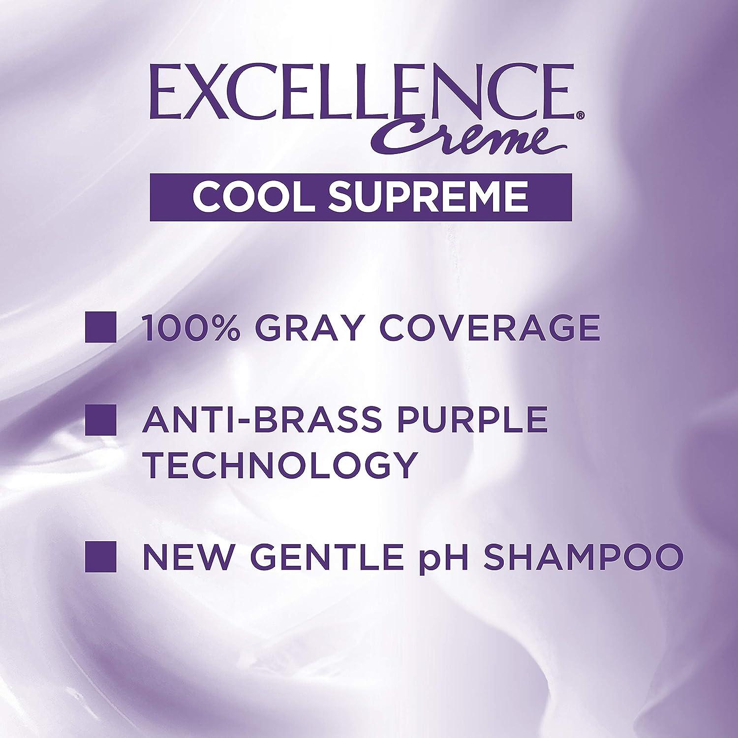 L'Oreal Paris Excellence Cool Supreme Ash Hair Color - 100% Gray ...