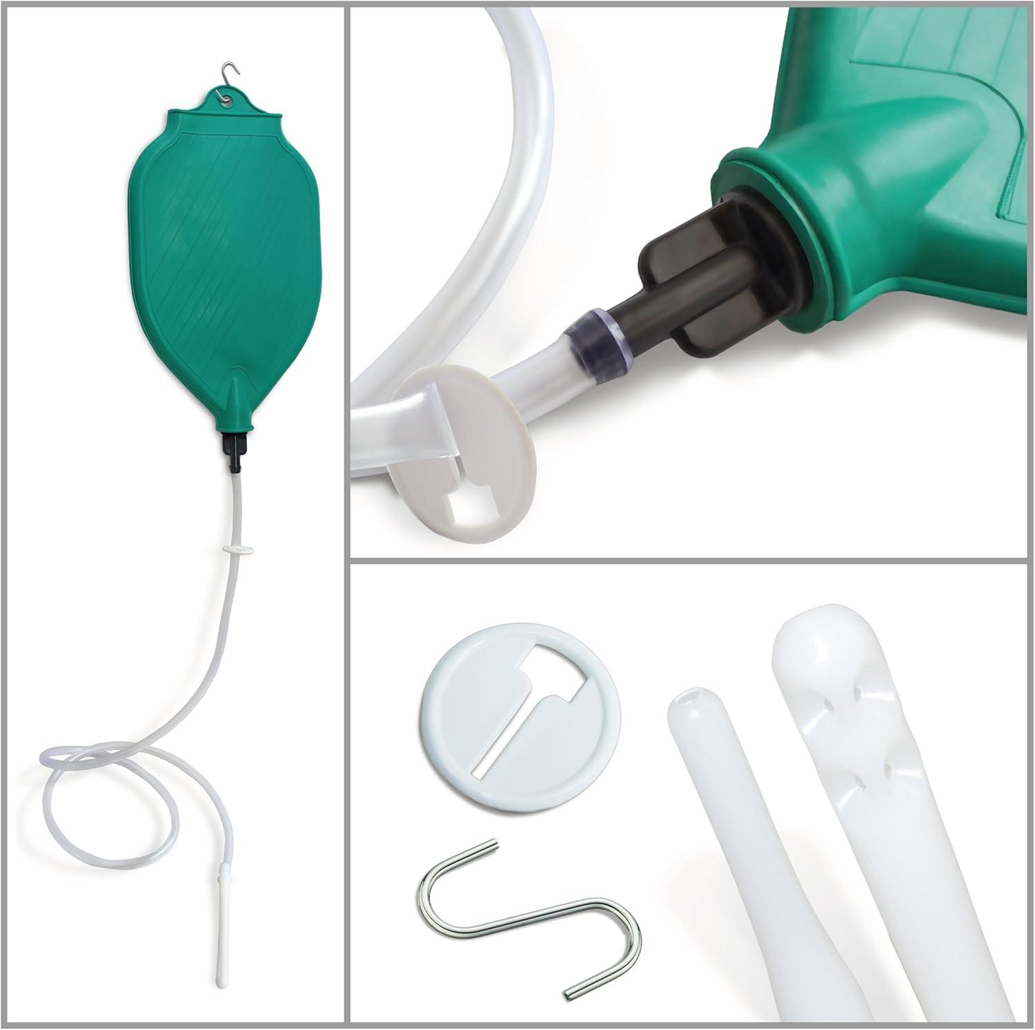 KIEVGUMA Premium Medical Grade Enema Bag - 1500 ml Natural Rubber Enema ...