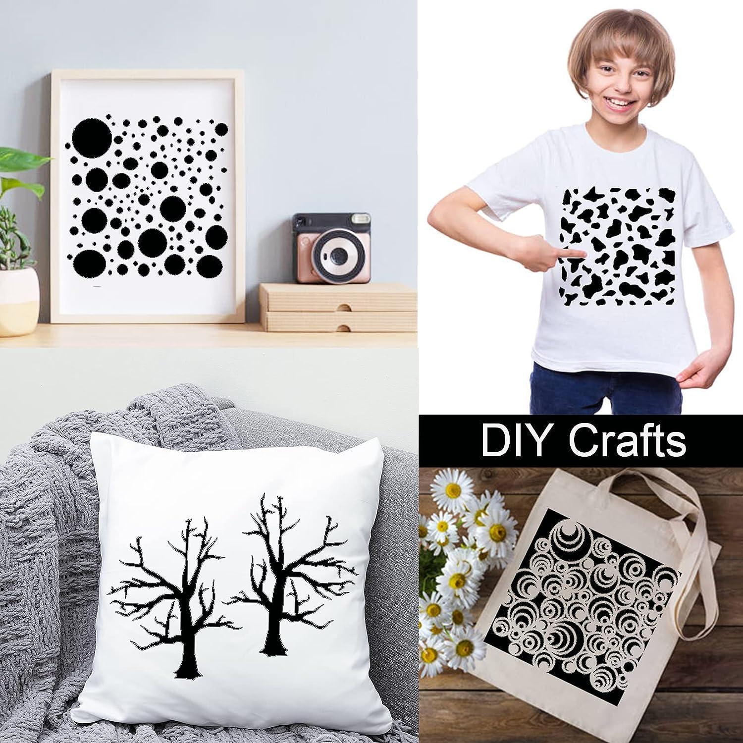 Layering Mixed Media Stencils Set - Leopard, Diamond, Spirals, Cubist ...