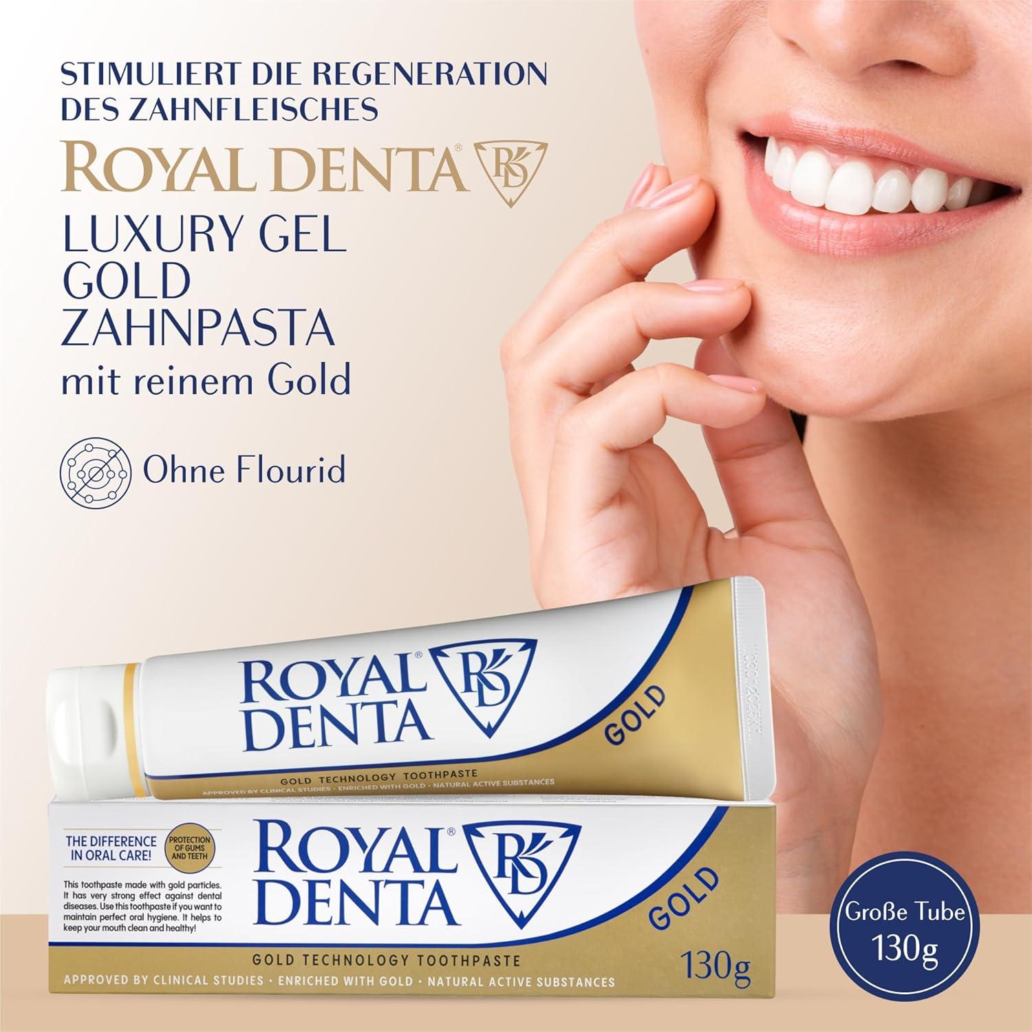 Royal Denta Gold Fluoride-Free Toothpaste with Pure Gold Nano Particles ...