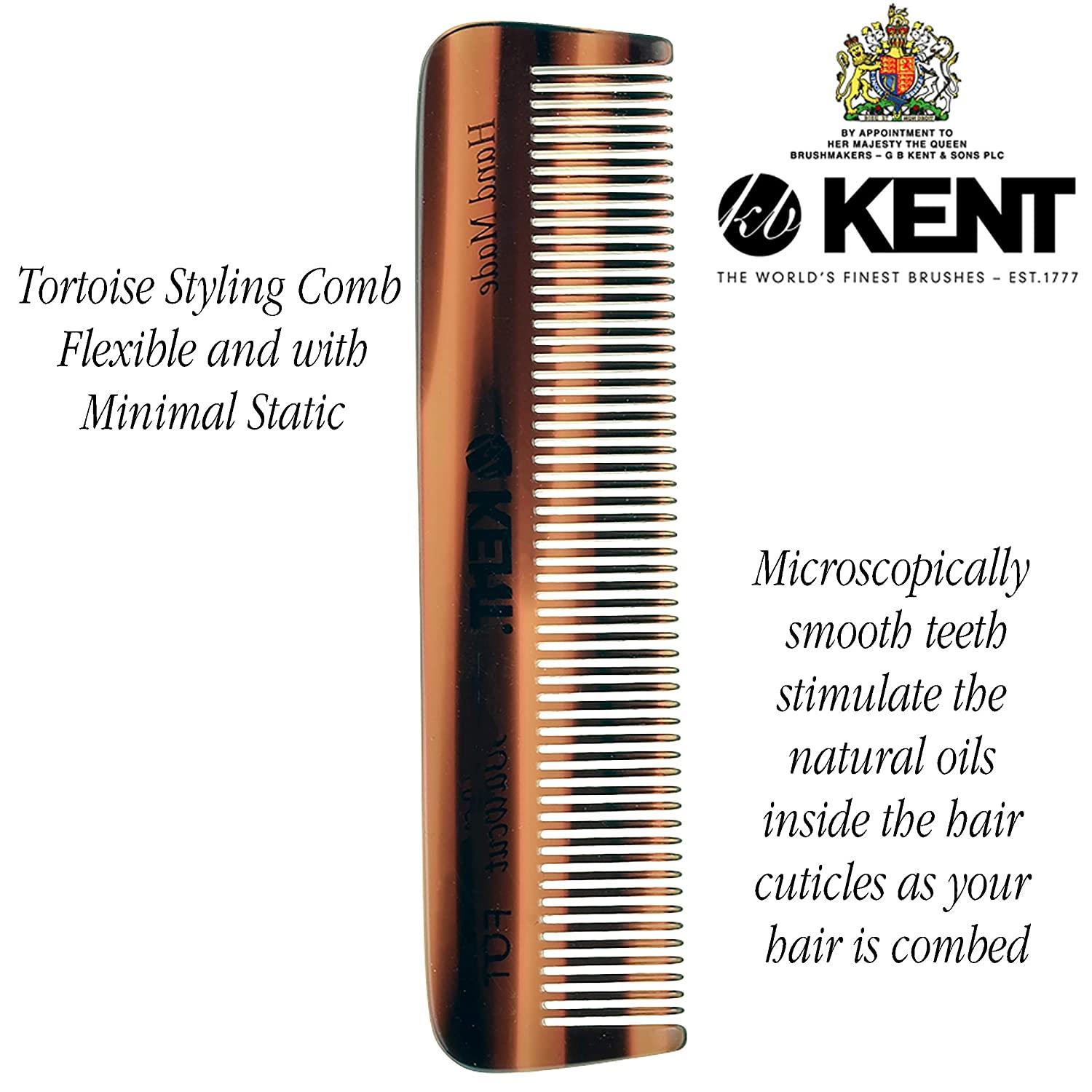 Kent A FOT Handmade Fine Tooth Pocket Comb for Men - Made in England