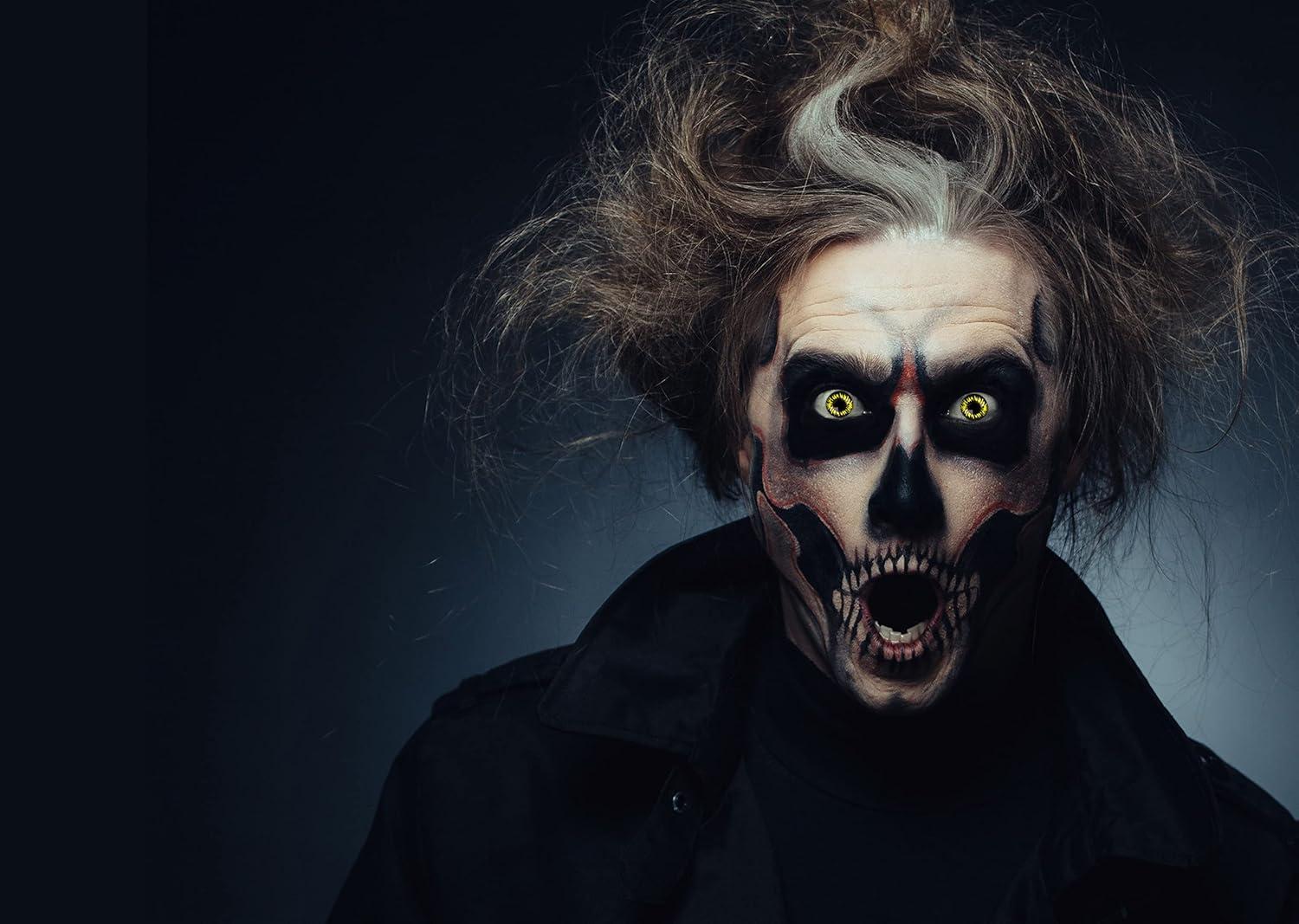 Buy Balinco Mystery Yellow/Black Colored Contact Lenses - No ...