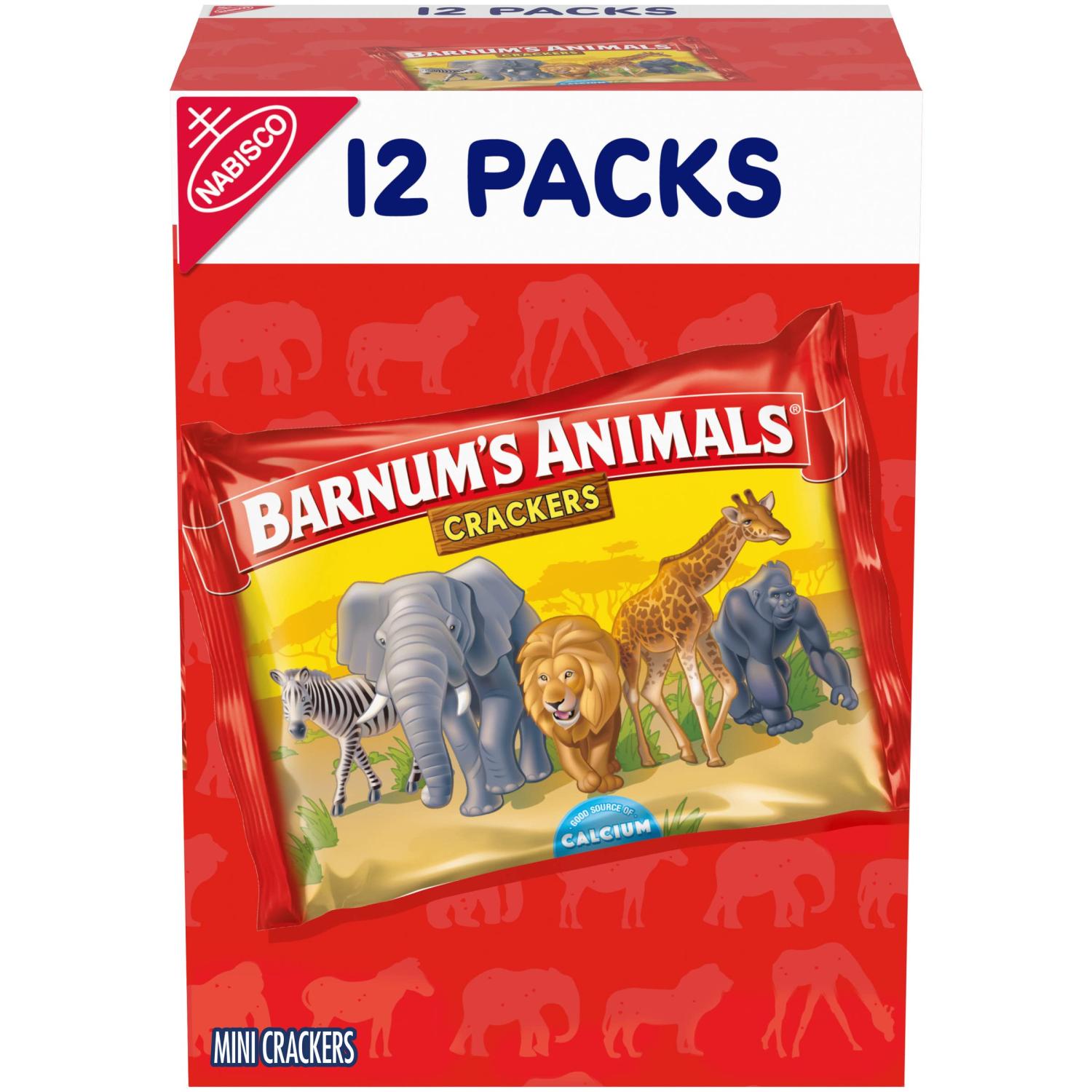 Barnum's Original Animal Crackers 12 Snack Packs - Delicious ...