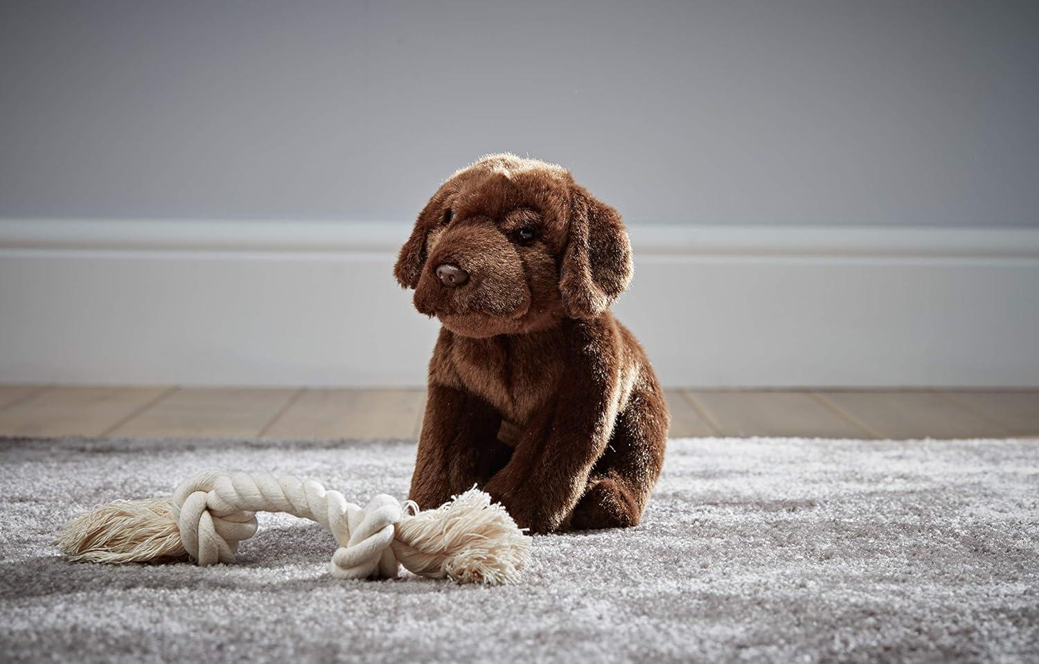 Living Nature 20cm Brown Chocolate Labrador Soft Toy - Realistic ...