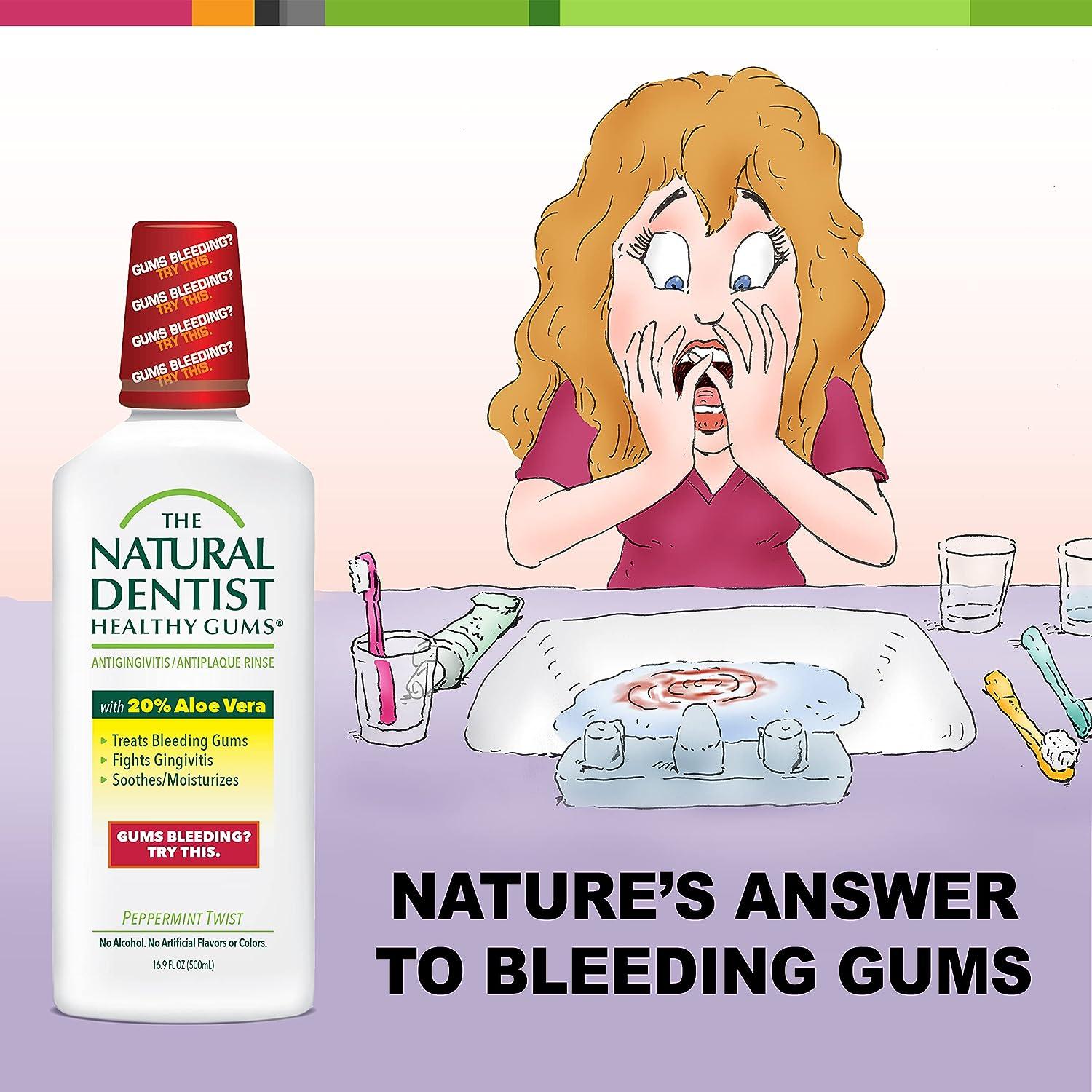 Natural Dentist Healthy Gums Antigingivitis Rinse - Alcohol-Free ...