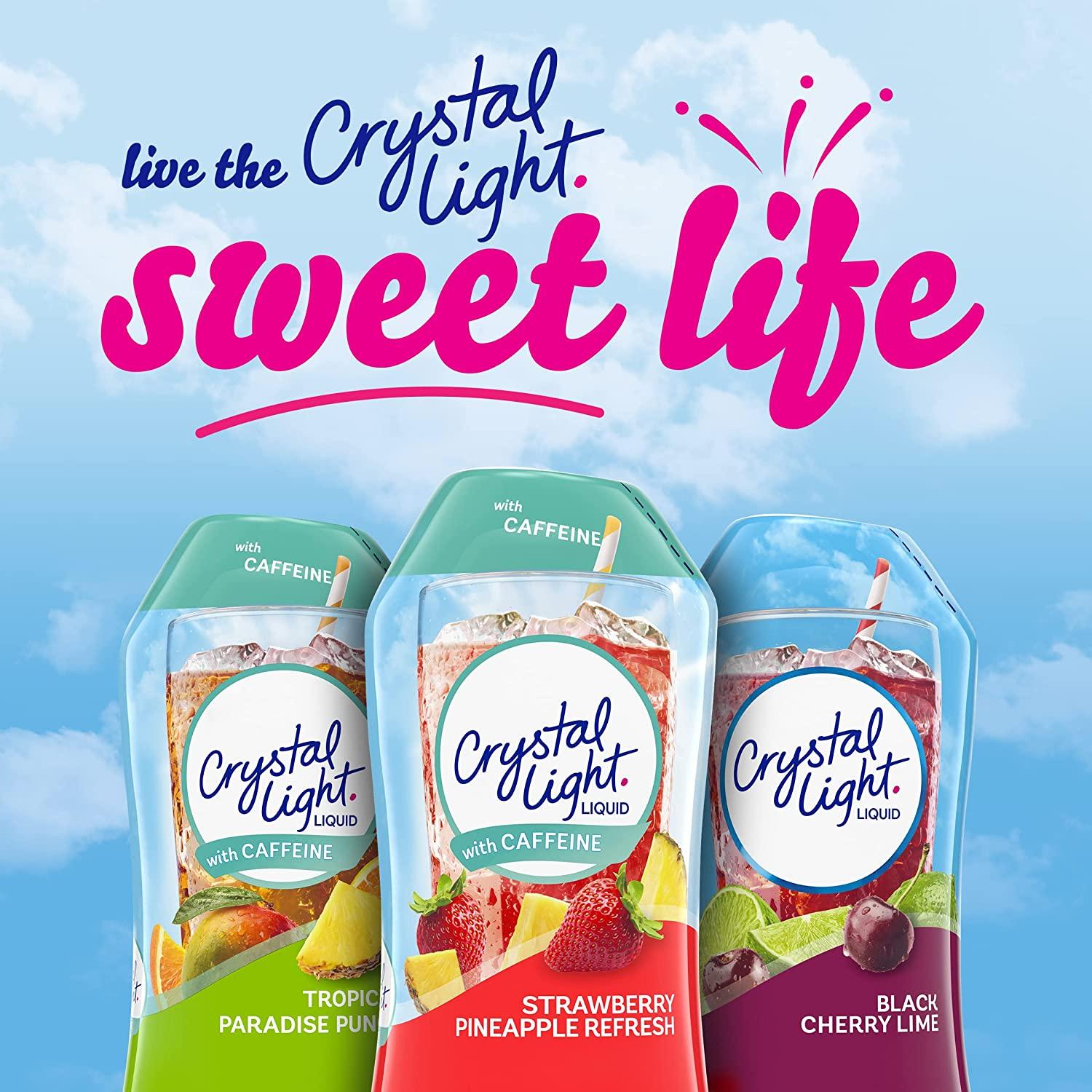 Crystal Light Liquid Strawberry Pineapple Refresh with Caffeine - 1.62 ...