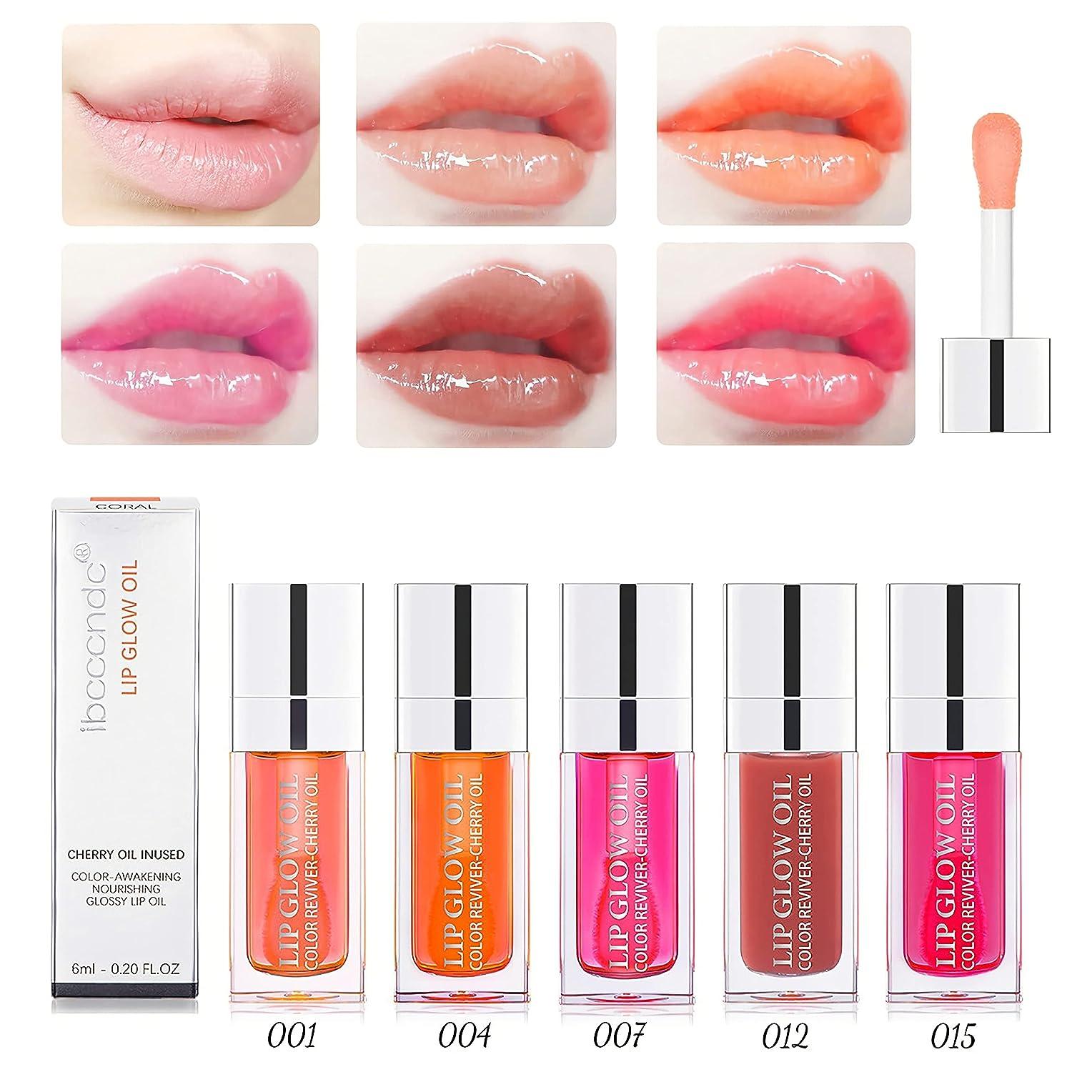2PCS Hydrating Lip Oil Set - Plumping Gloss & Nourishing Mask | Tinted ...