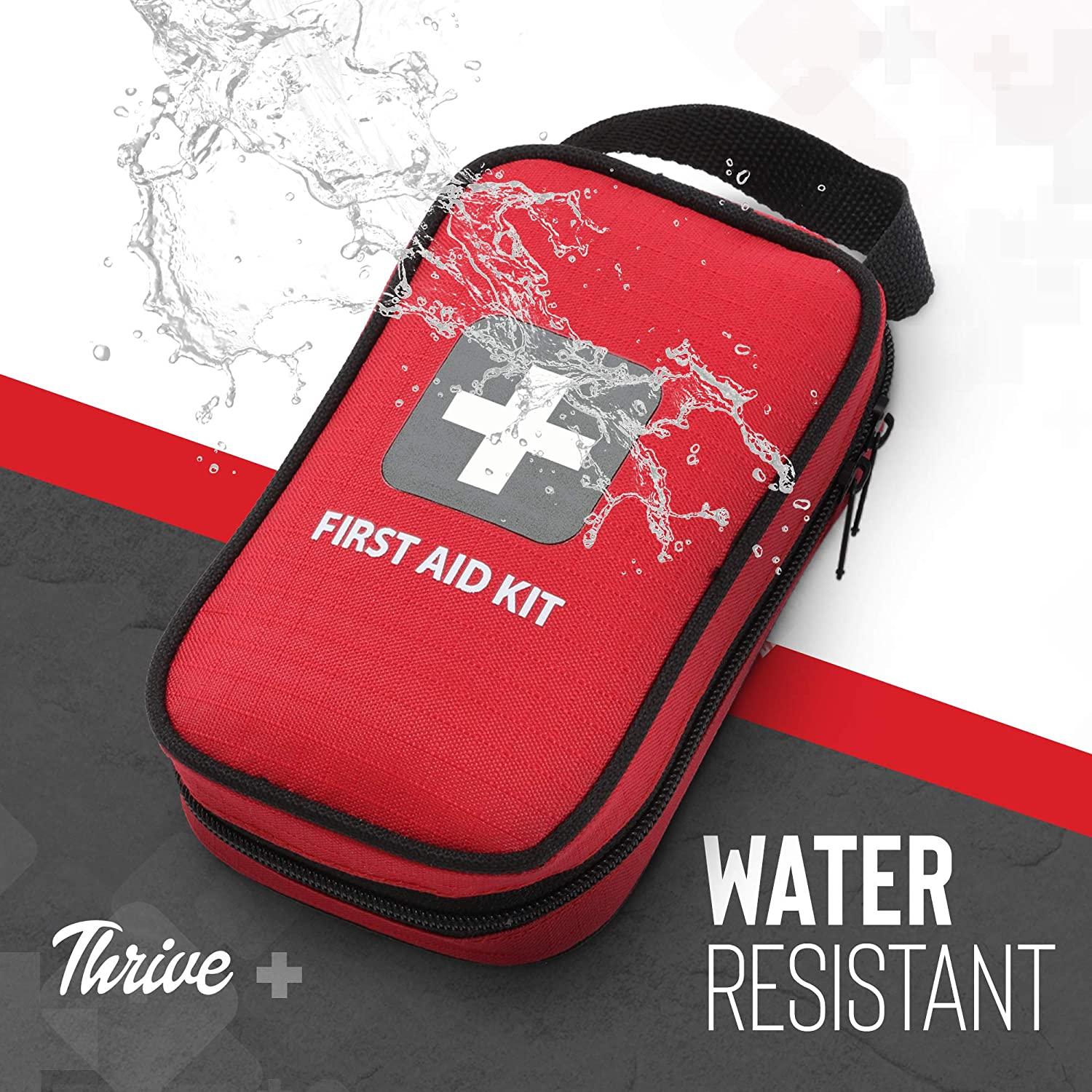 Thrive First Aid Kit (100 Pieces) - First Aid Bag Packed w Medical ...