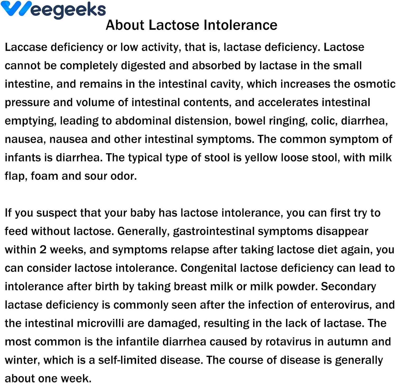 Weegeeks Lactose Intolerance Test Strips | At-Home Testing for Adults ...