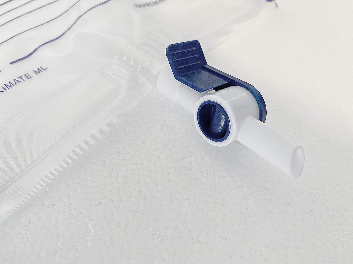 10pcs Pack of 2000ml Urine Drainage Bag with Integrated Bag Hanger and ...