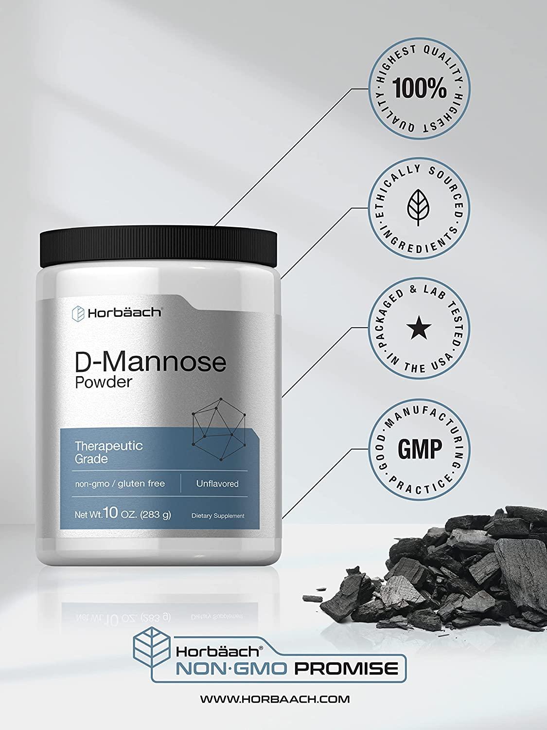 D-Mannose Powder 10oz | Vegetarian Non-GMO Gluten Free | Therapeutic ...