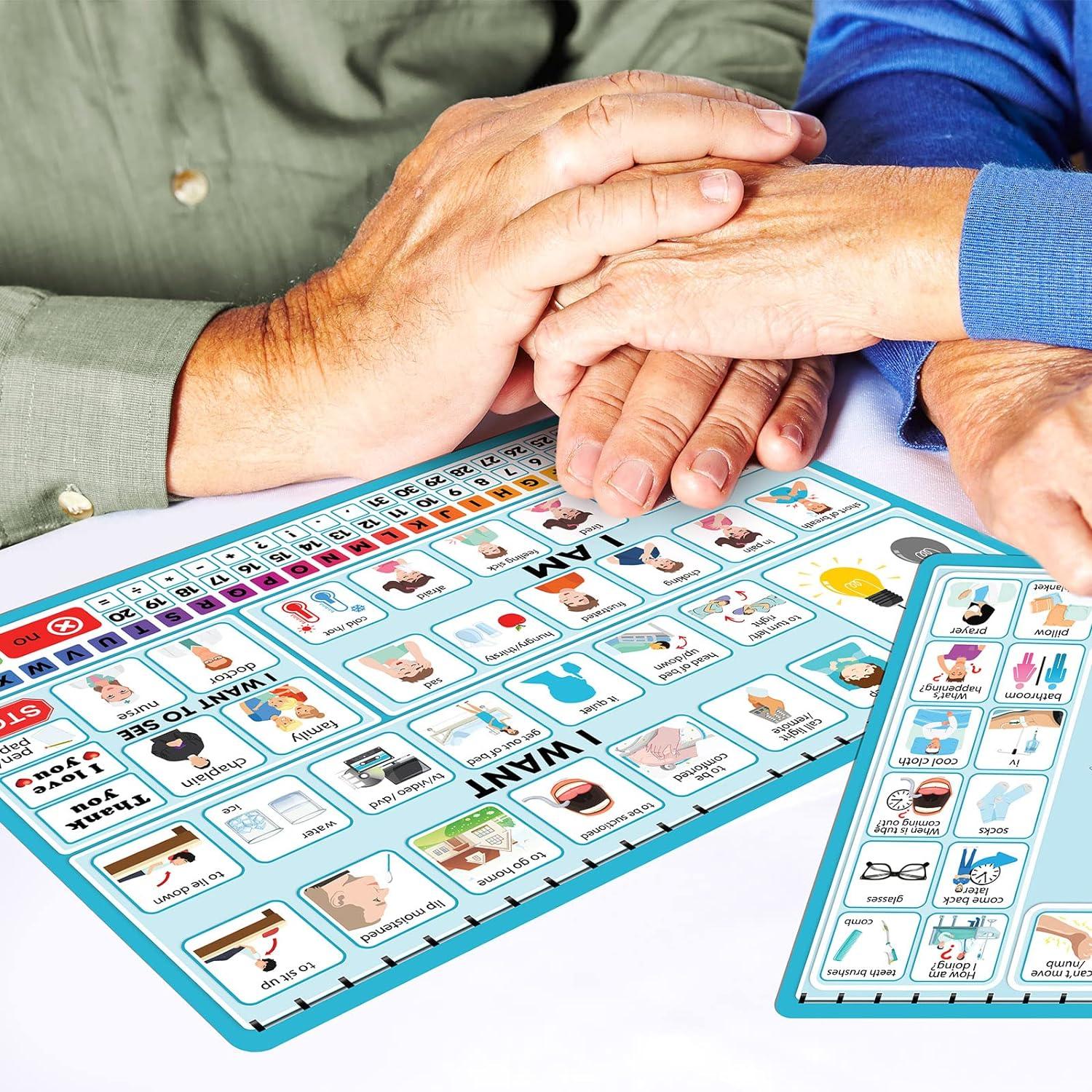 6 Pcs Patient Communication Board Nonverbal Communication Board ...