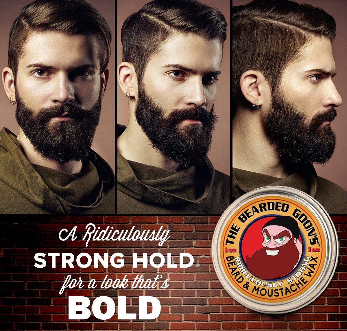 Bearded Goons 1oz Ridiculously Strong Beard & Handlebar Mustache Wax ...