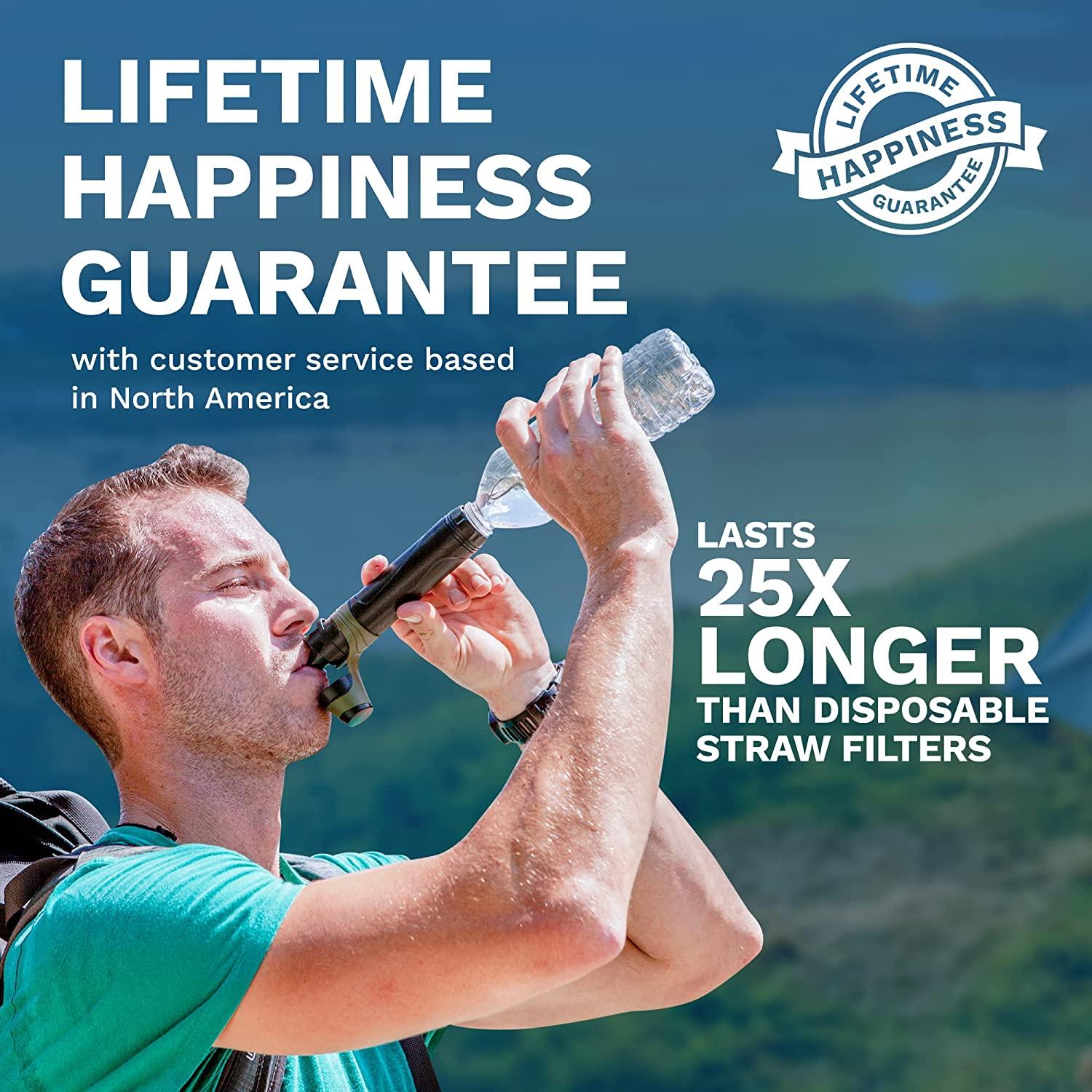 Survivor Filter Personal Water Purifier Straw - Lightweight & Portable ...
