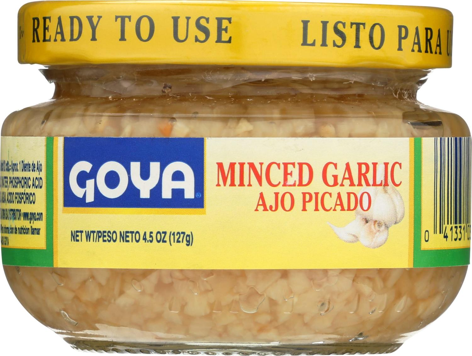 Goya Minced Garlic 4.5 oz - Convenient and Flavorful | Buy Now with ...