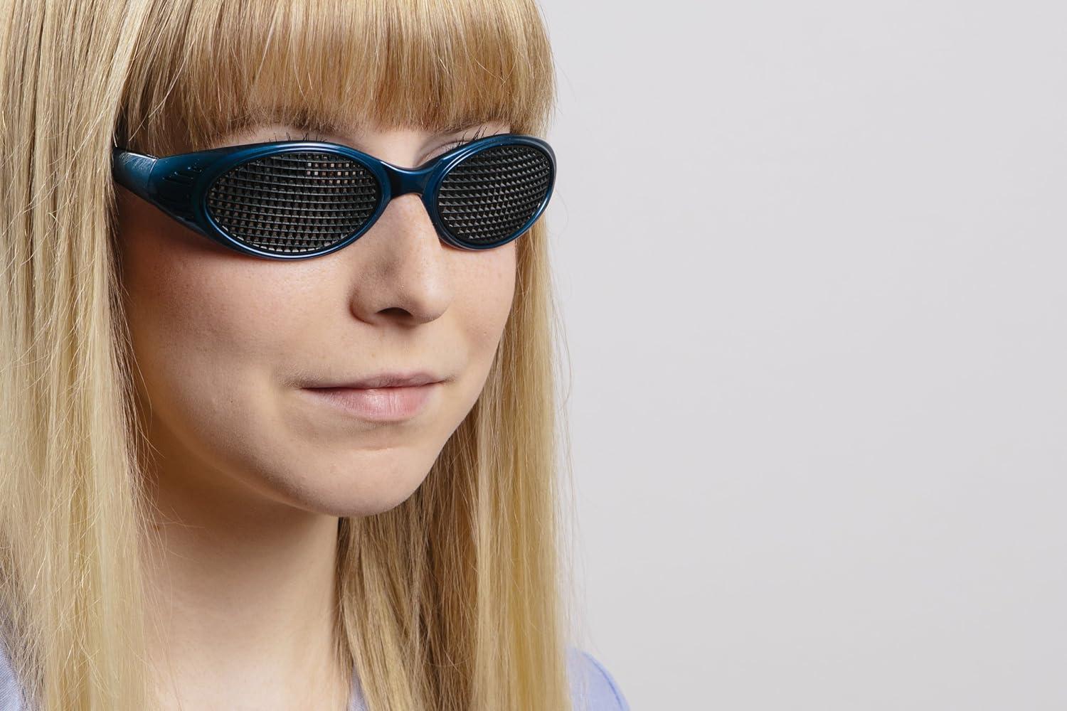Pinhole Glasses 415-KBP | Square Grid Design | Blue | Improve Vision ...
