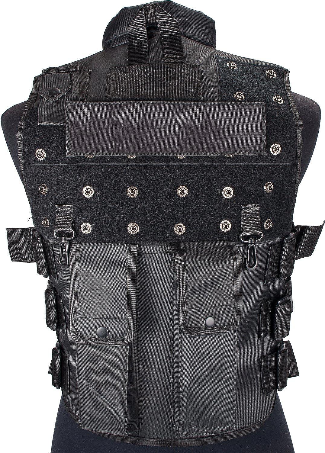 Evike Fire Dragon Tactical Vest with Patches - Replica for Airsoft and ...
