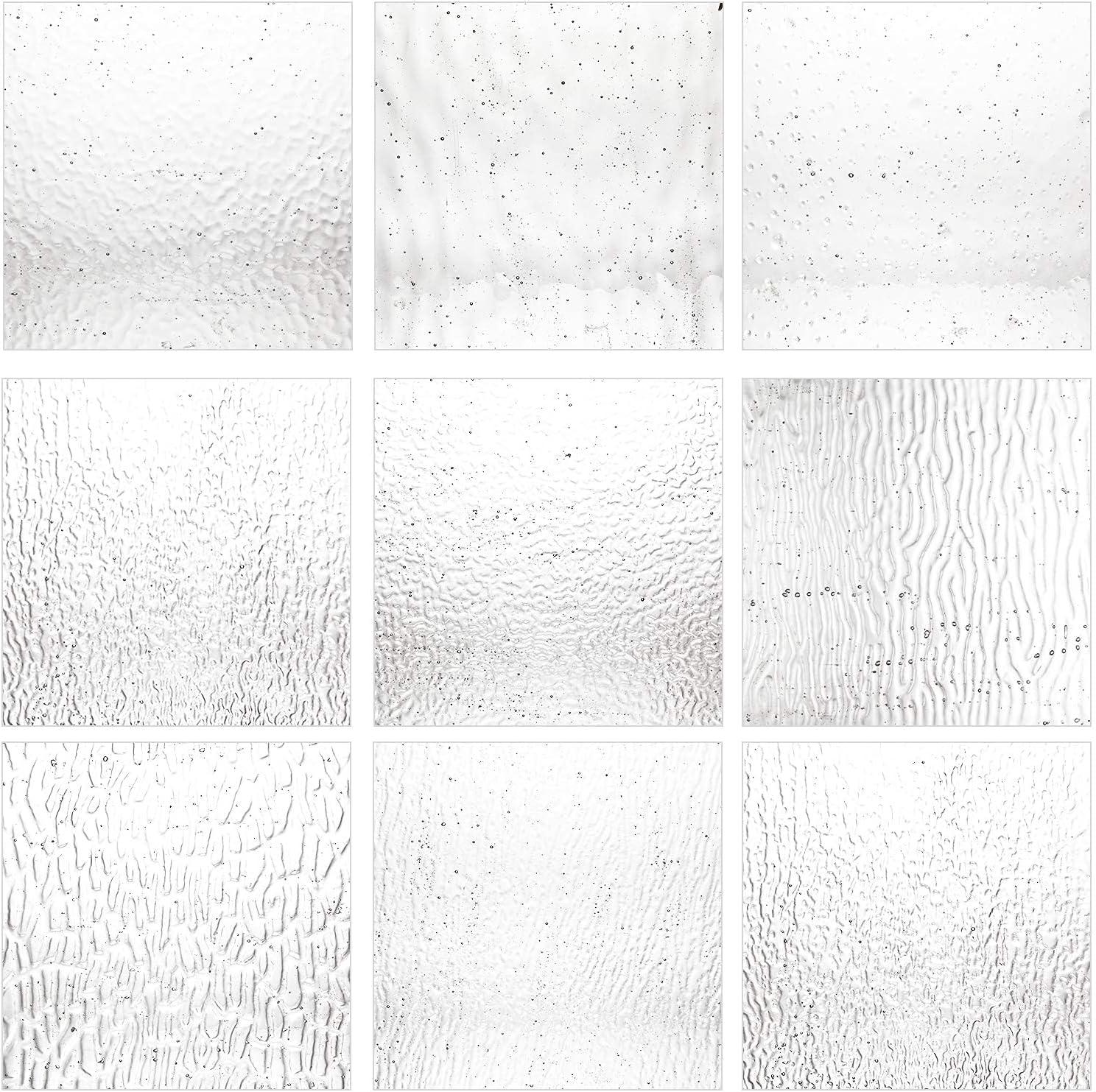 MaxGrain 6x6 Clear Textured Stained Glass Sheets - Variety Cathedral ...