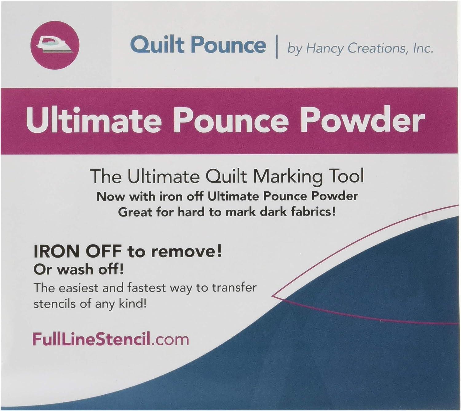 Hancy 2oz Ultimate Quilt Pounce Pad + White Chalk Powder - Premium ...