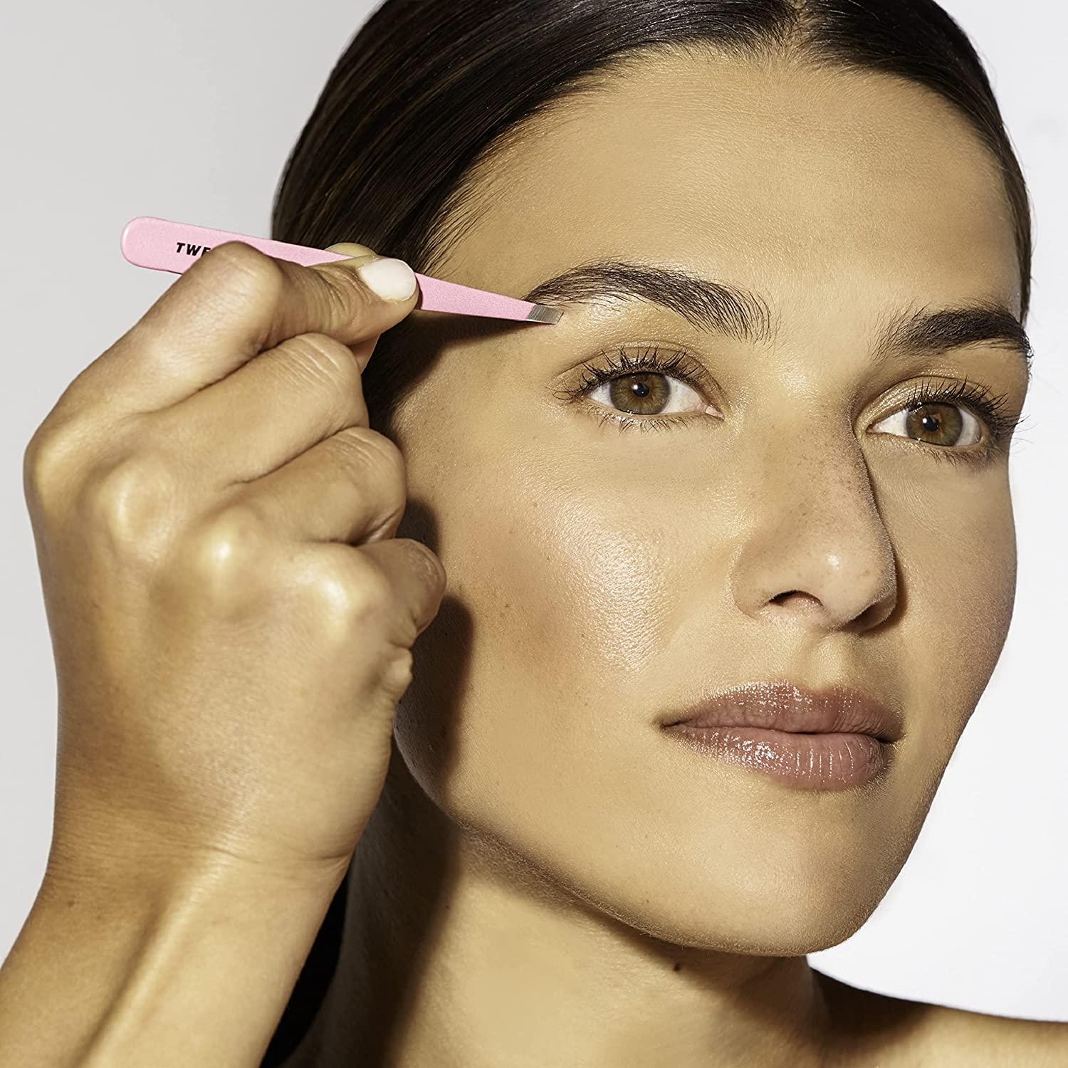 Tweezerman Tea Rose Slant Tweezer - Stainless Steel Hair Removal ...