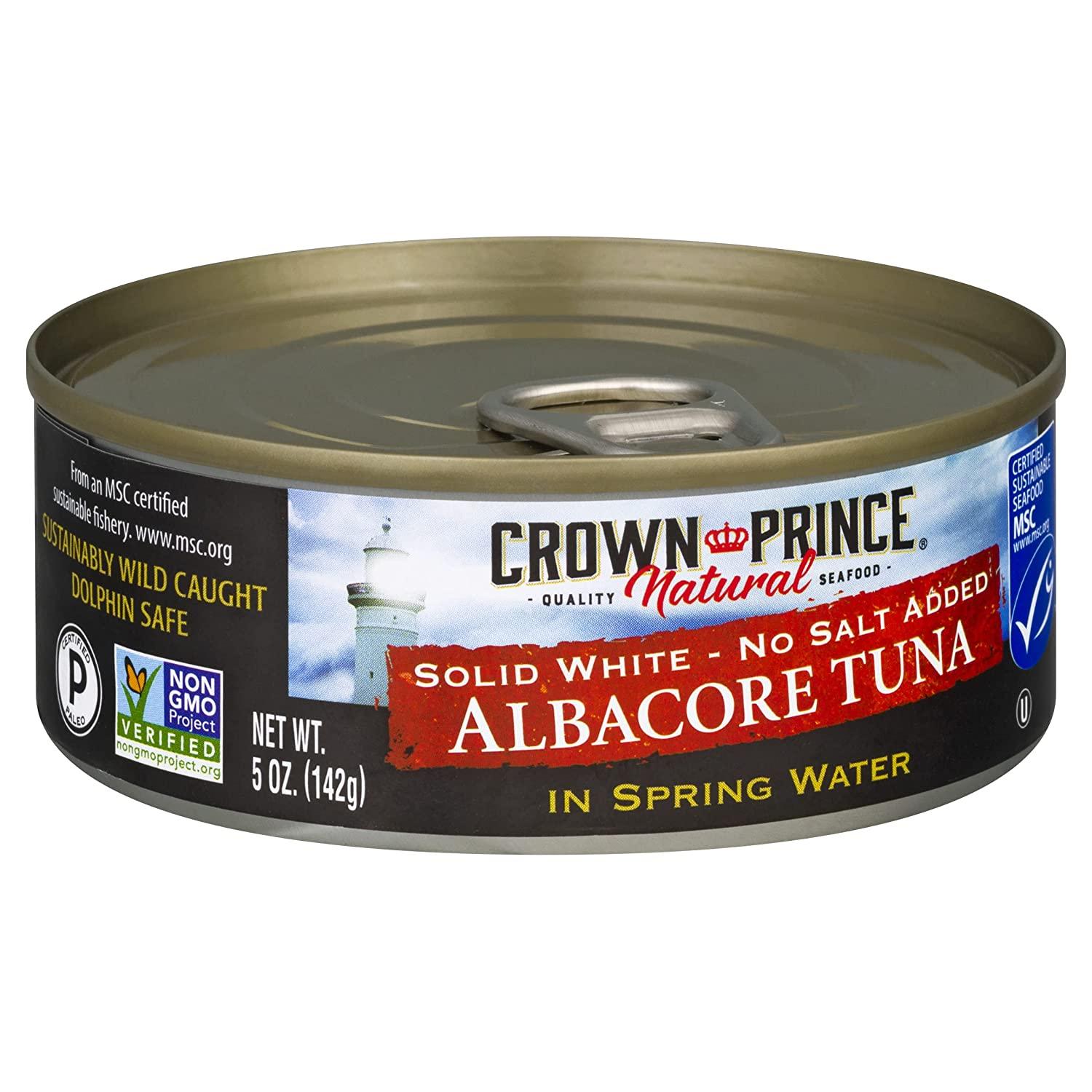 Crown Prince Natural Solid White Albacore Tuna in Spring Water - No ...