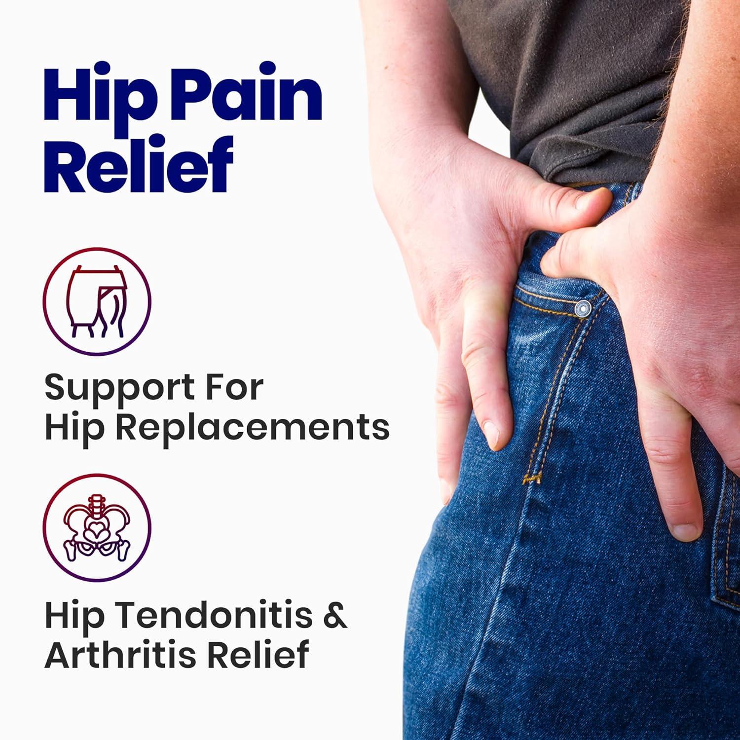 Large LEFT Hip Brace Thigh Compression Sleeve for Hip Pain Relief ...