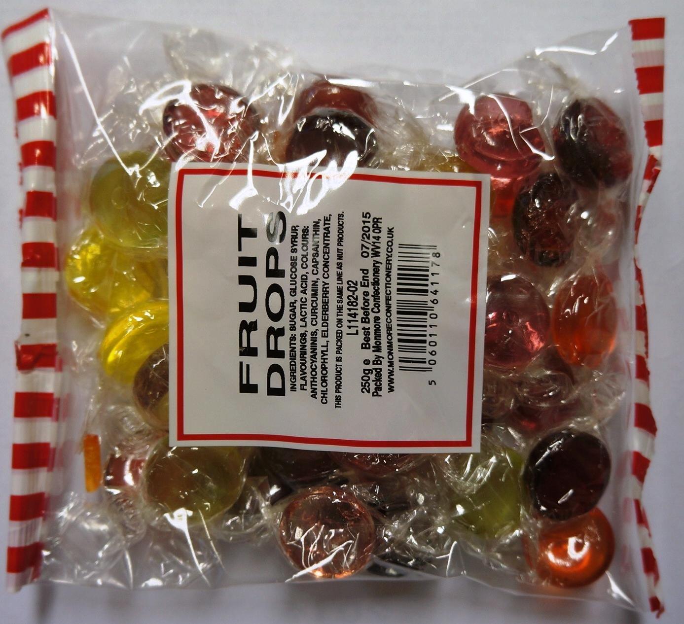 Fruit Drops Individually Wrapped Hard Boiled Sweets 200G Retro Old ...