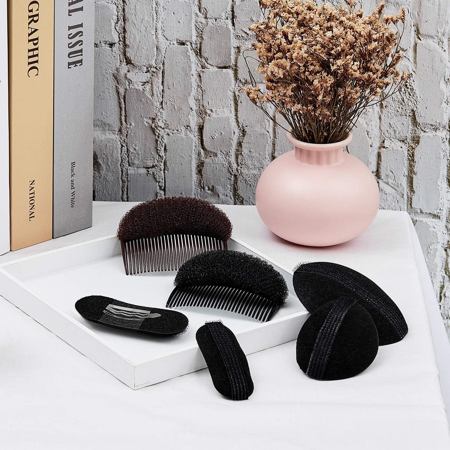 Bump It Up Volume Hair Base Set - 8 Piece Sponge Inserts, Braid Tool ...