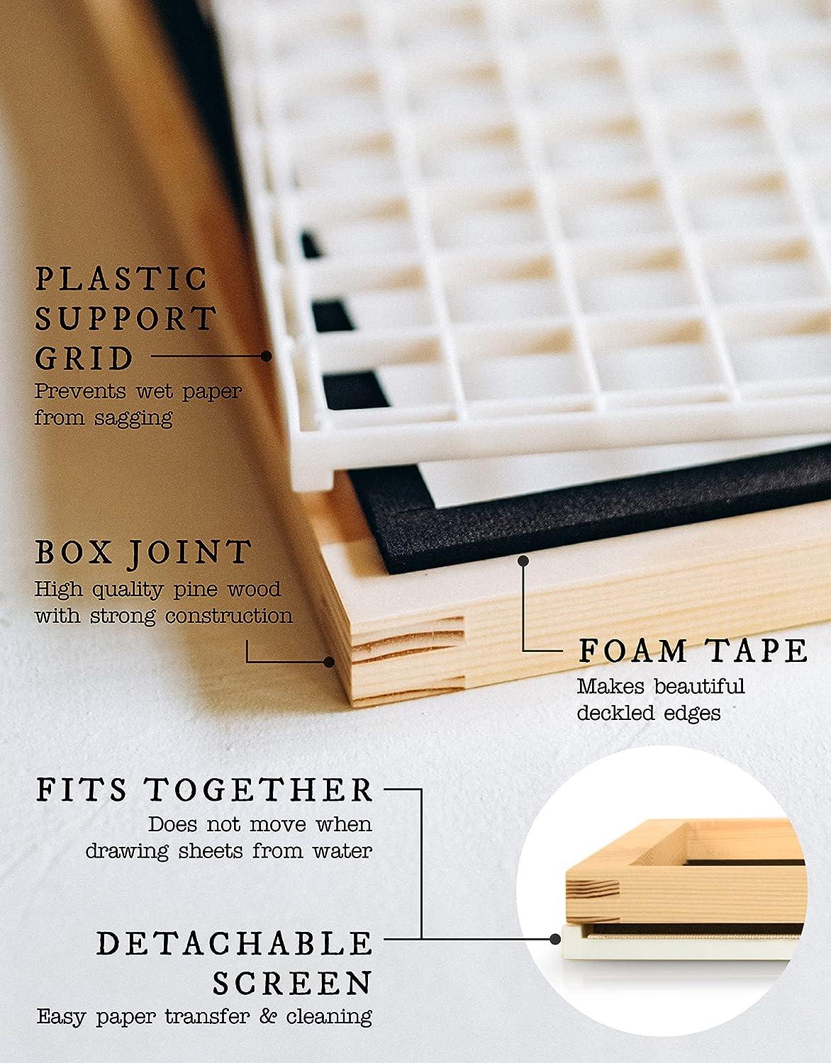 Waterproof Paper Making Screen Kit - Handmade A5 Paper Crafting Set ...