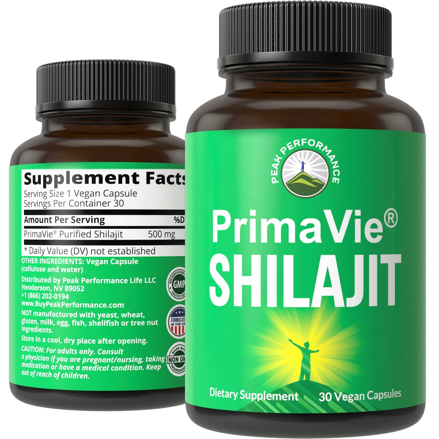 PrimaVie Purified Shilajit Capsules - Natural Supplement with 40+ Trace ...