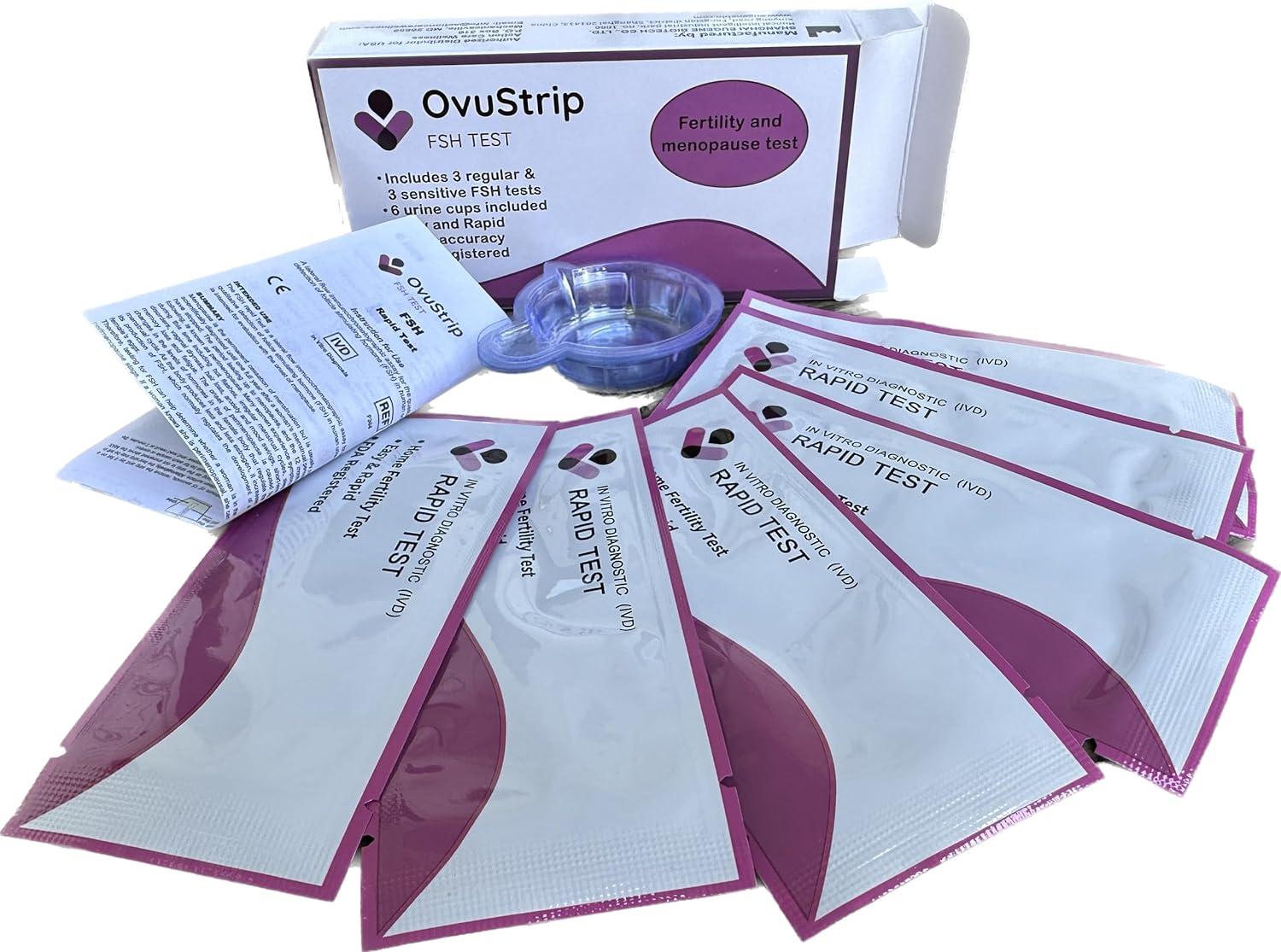 FSH Hormone Test - FDA Registered Rapid Urine Test | 3 Ultra-Sensitive ...