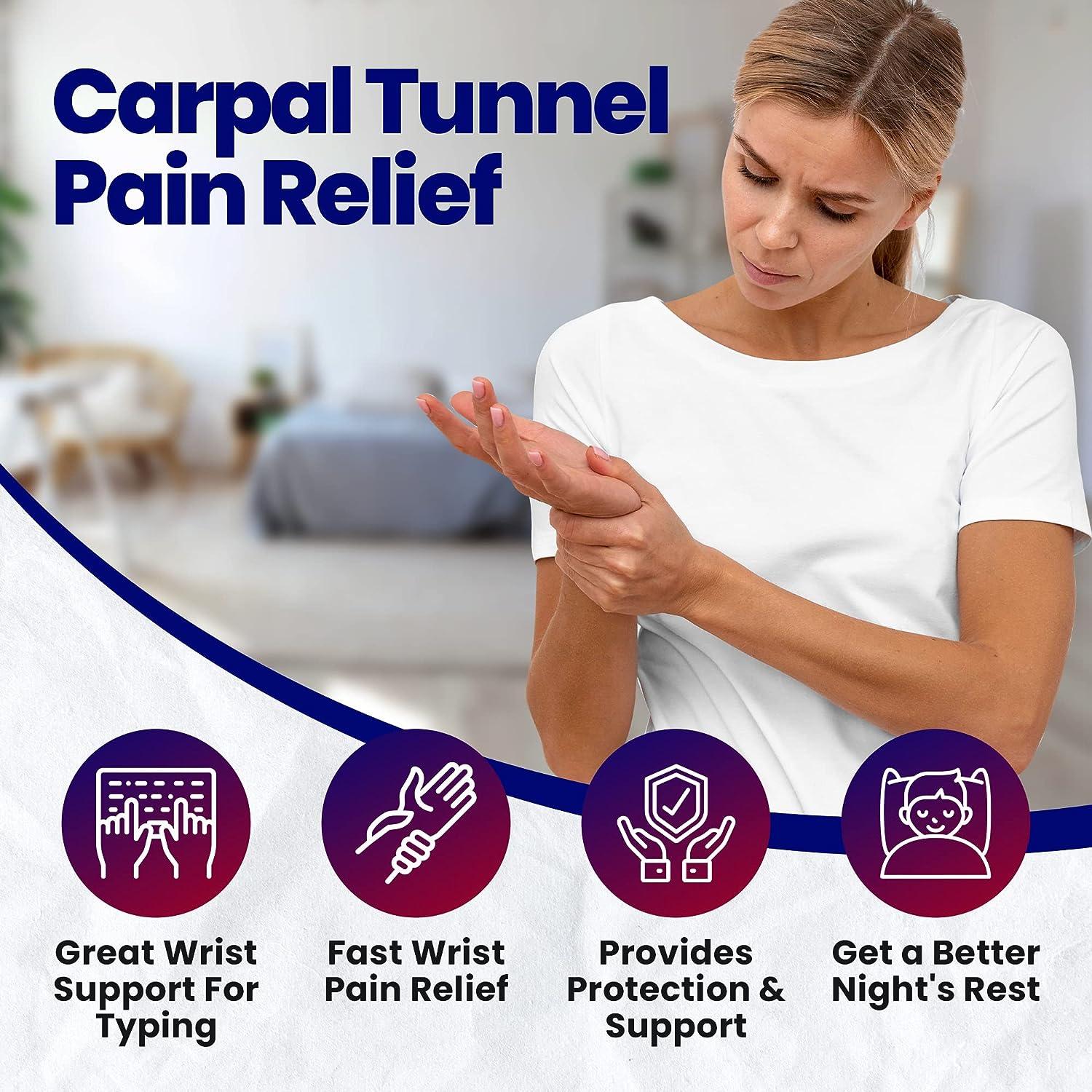 Carpal Tunnel Brace Wrist Splint - Longer Support for Forearm & Wrist ...