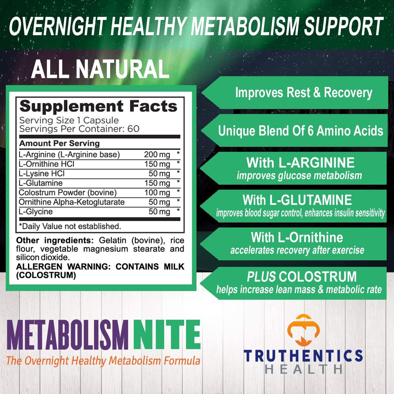 Night Time Metabolism & Restorative Sleep Support Supplement - PM ...