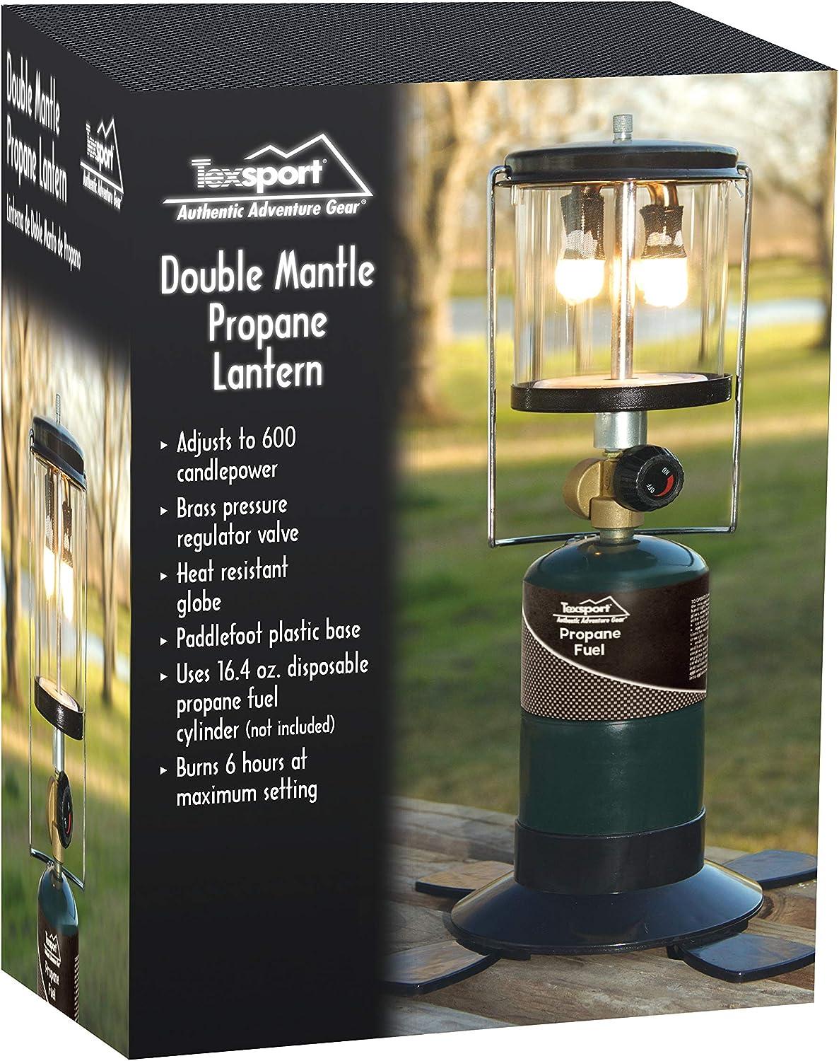 Texsport Double 2 Mantle Propane Lantern - Outdoor Use - Green | Buy Now with Express ...