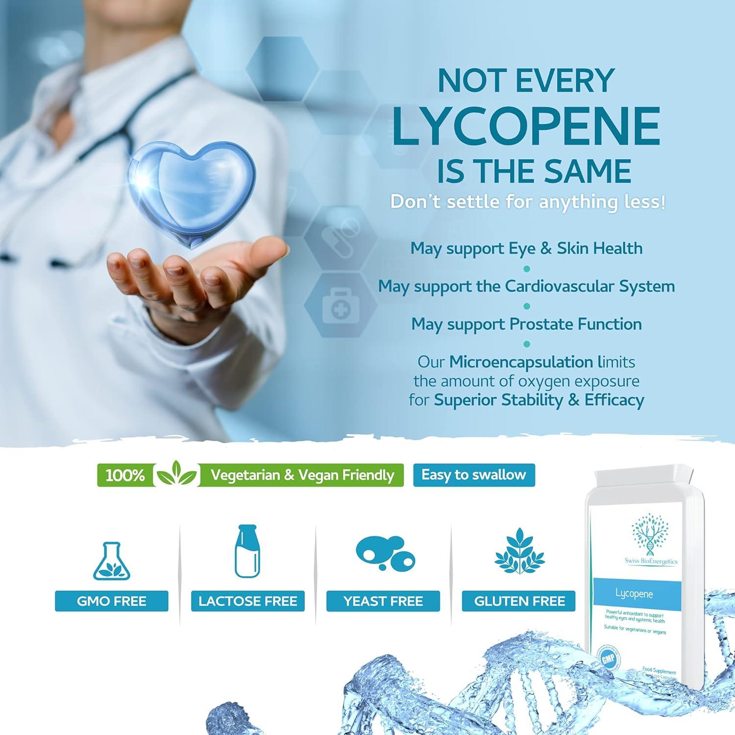 Lycopene 15mg 120 Capsules | Antioxidant Supplement for Eye ...