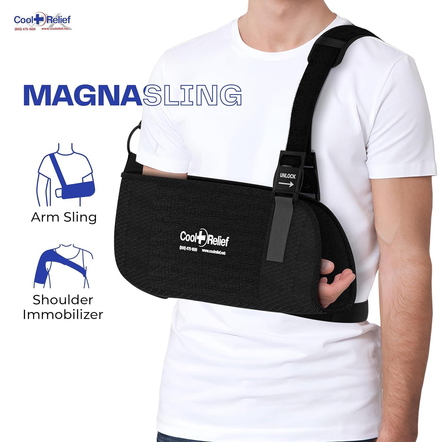 MagnaSling Arm Sling - Comfortable Shoulder Immobilizer for Surgery ...