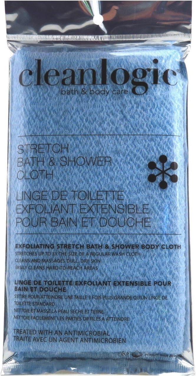 Clean Logic Stretch Bath & Shower Cloth - Assorted Colors (2 Pack ...