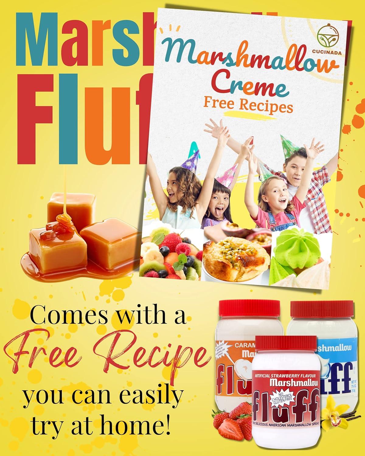 Marshmallow Fluff Original Caramel and Strawberry Mix (213g x3) with ...