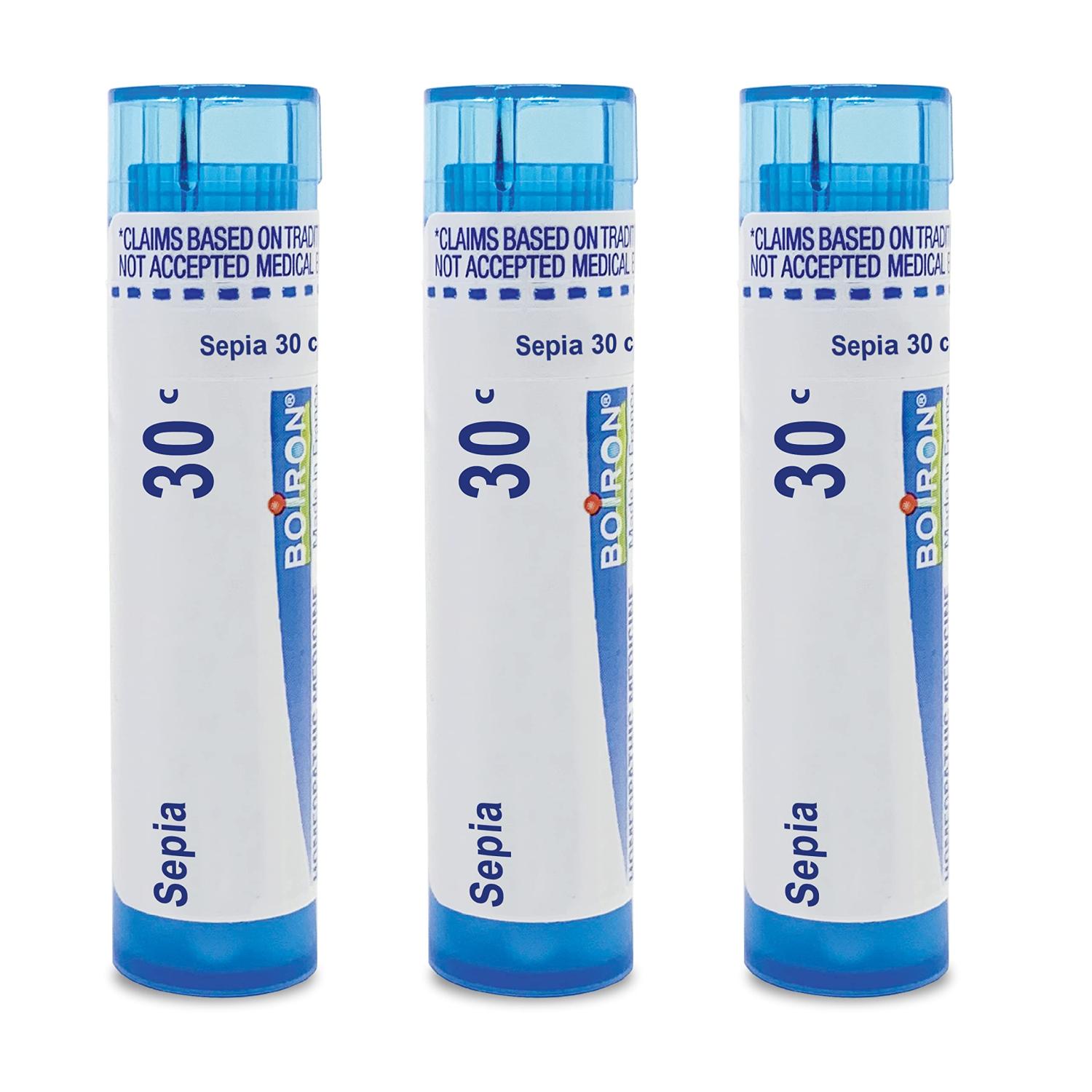 Boiron Sepia 30C Homeopathic Medicine for Bloating & Lower Back Pain ...