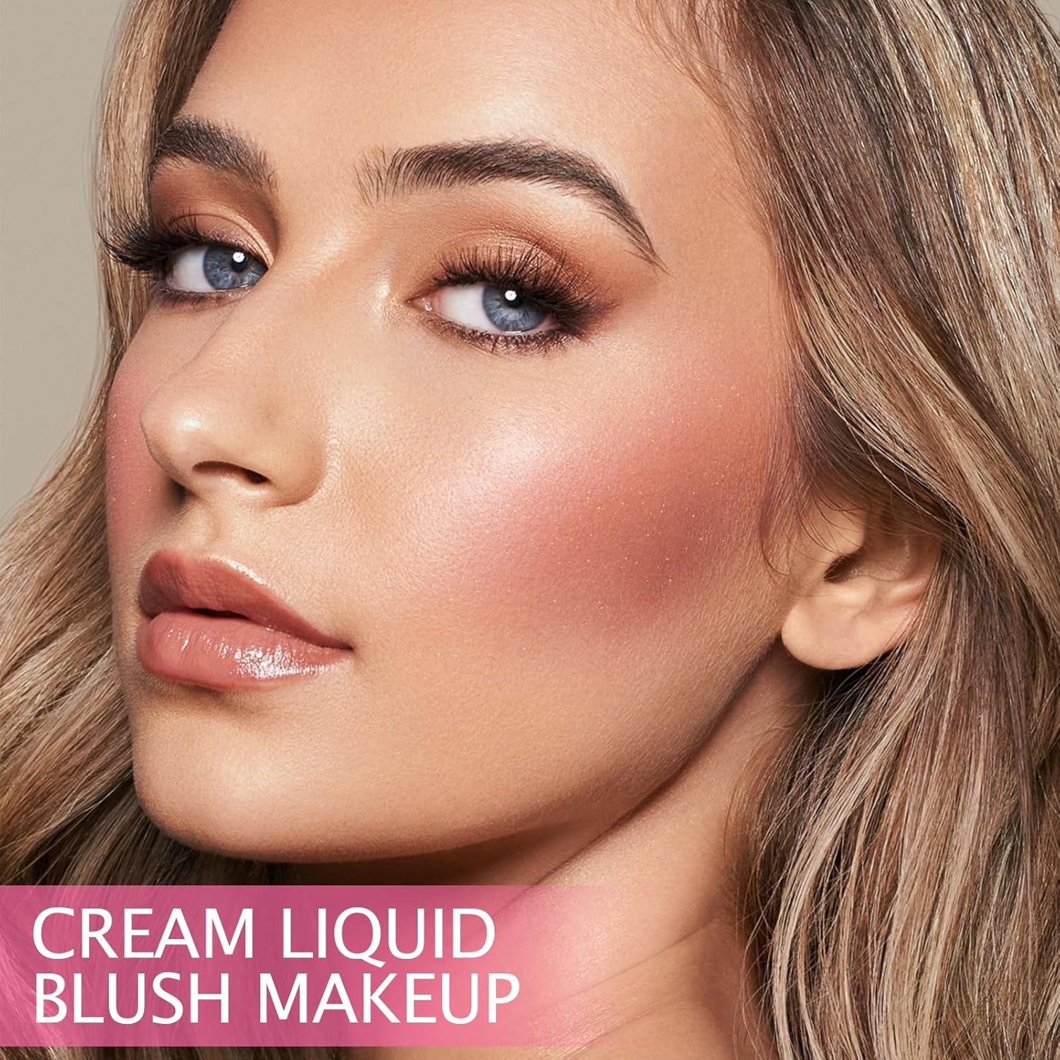 HANDAIYAN Blush Stick Liquid Blush High Pigment Weightless Long-Wearing ...