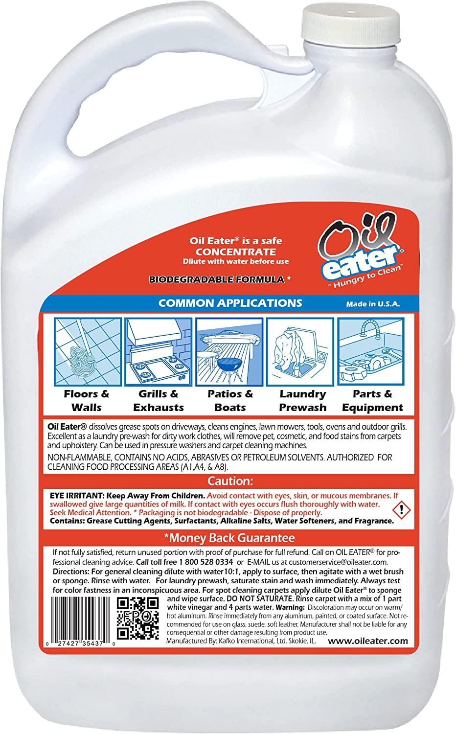 Oil Eater Original 1 Gallon Cleaner and Degreaser - Professional ...