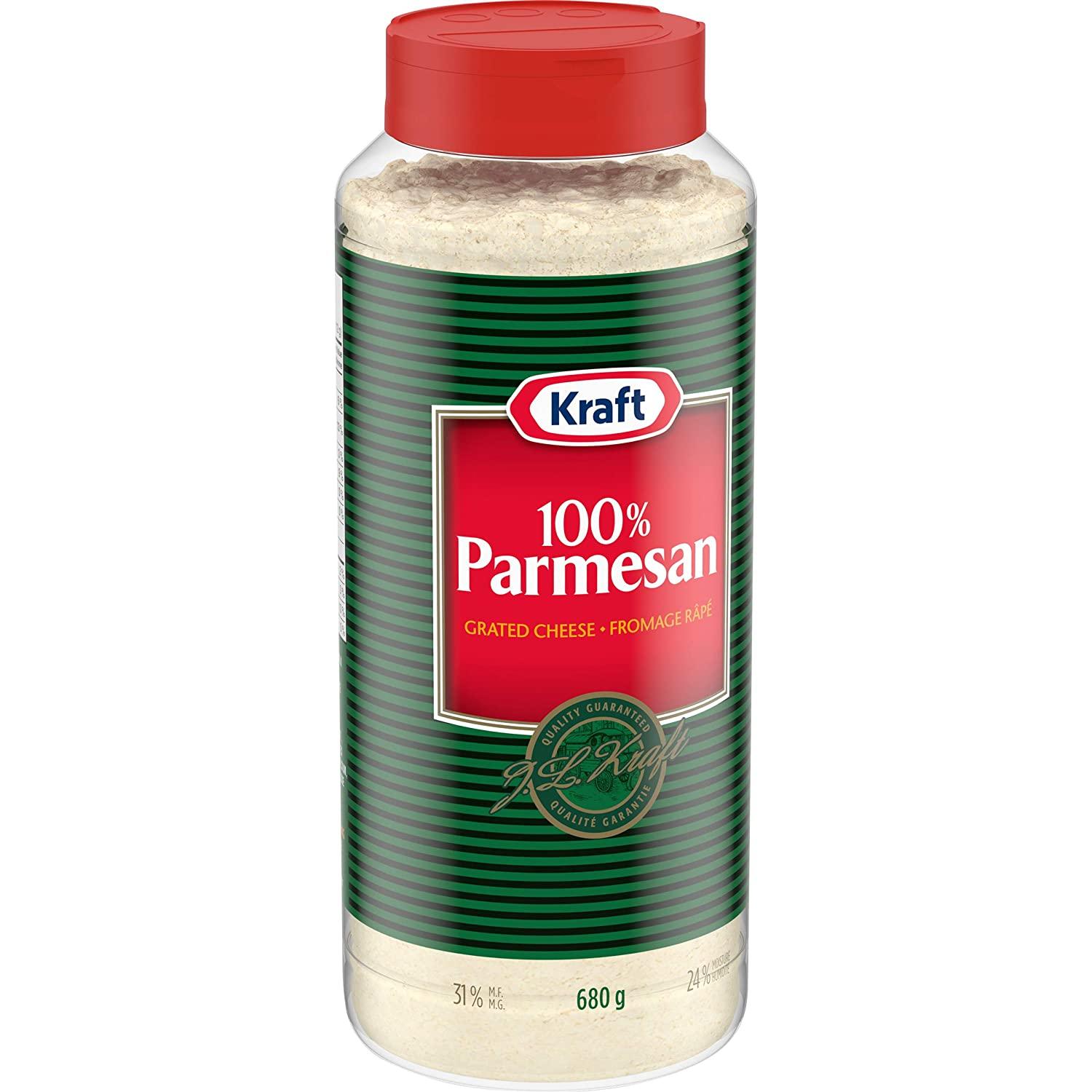 Kraft 100 % Parmesan Grated Cheese, 680g Imported From Canada