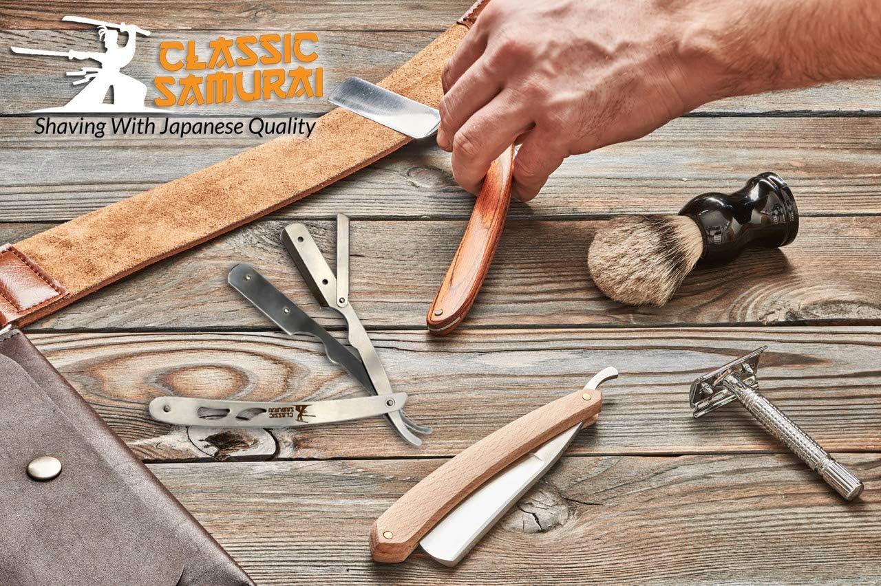 Classic Samurai Stainless Steel Barber Straight Edge Razor + 100 Lord ...