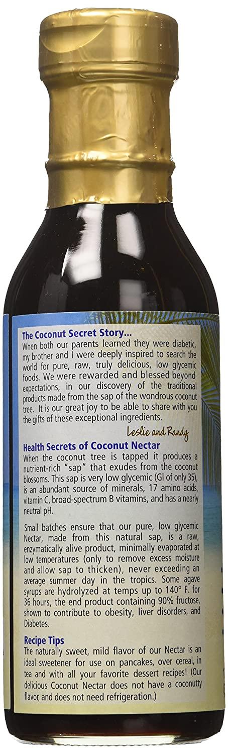 Coconut Secret Low Glycemic Coconut Nectar - 12 fl oz Natural Sweetener ...