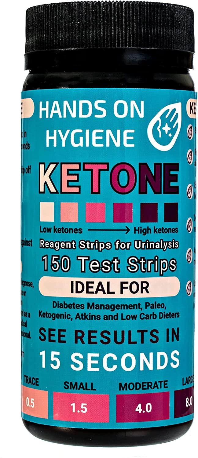 Ketone Urinalysis Test Strips 150 Count - Ideal for Keto, Atkins, Low ...